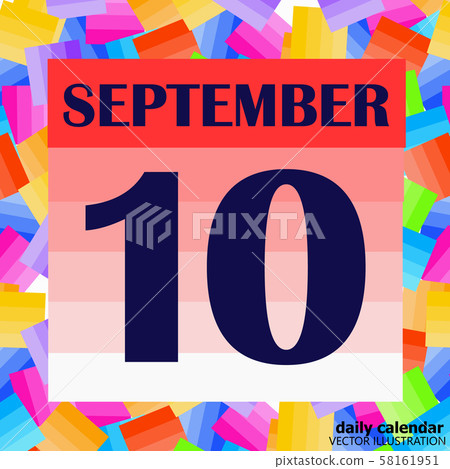September 10 icon. For planning important day.... - Stock Illustration ...