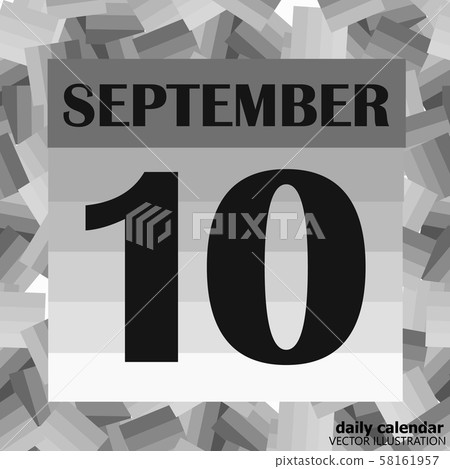September 10 icon. For planning important day.... - Stock Illustration ...