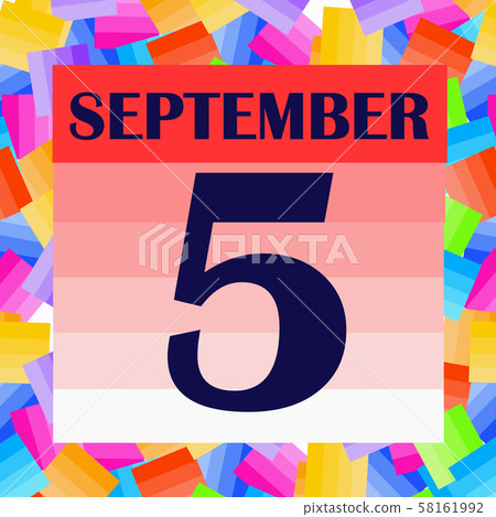 September 5 icon. For planning important day.... - Stock Illustration ...