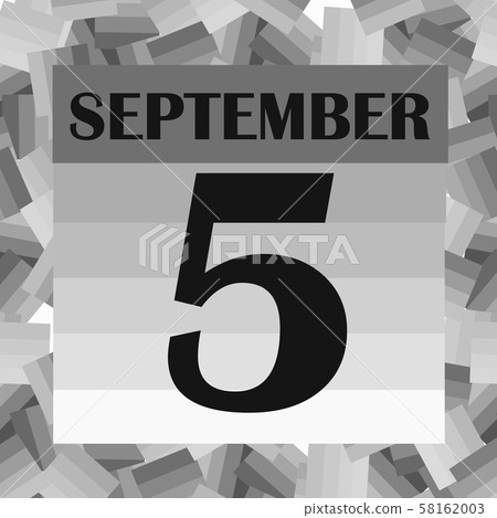 September 5 icon. For planning important day.... - Stock Illustration ...