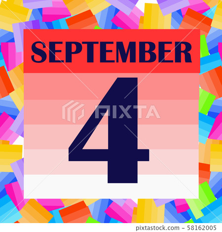 September 4 icon. For planning important day.... - Stock Illustration ...