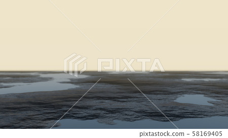 Abstract background. Ground with water against... - Stock Illustration ...
