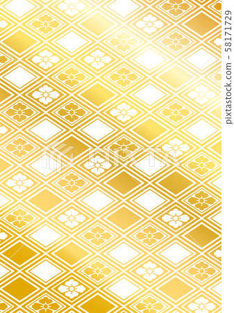 Japanese pattern background [Hanabishi] - Stock Illustration [58171729 ...
