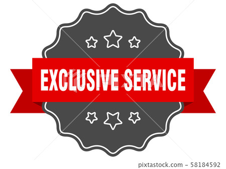 exclusive service red label. exclusive service-插圖素材 [58184592] - PIXTA圖庫