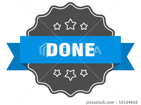 done blue label. done isolated seal. done-插圖素材 [58184608] - PIXTA圖庫