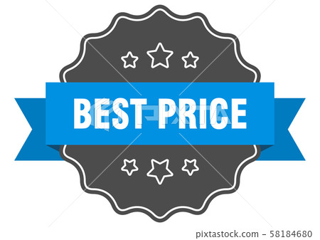 best price blue label. best price isolated seal. - Stock Illustration ...