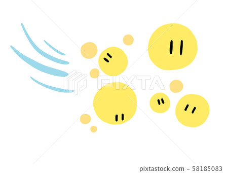 Pollen flying in the wind - Stock Illustration [58185083] - PIXTA