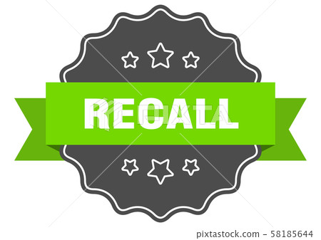 recall isolated seal. recall green label. recall - Stock Illustration ...