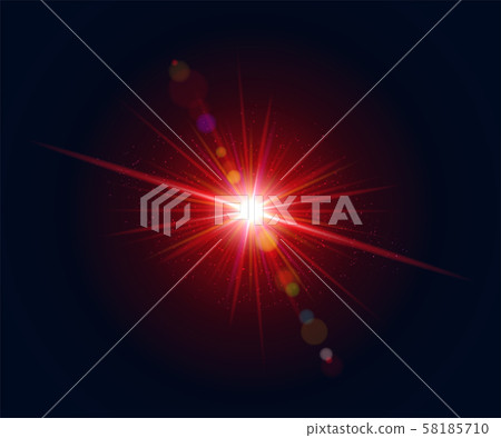 Lens flare of camera. Shining cinematic effect - Stock Illustration ...