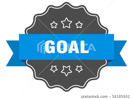 goal blue label. goal isolated seal. goal - Stock Illustration ...