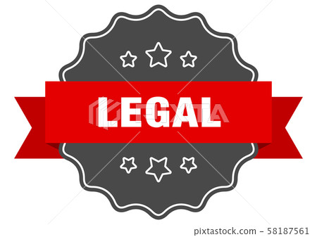 legal red label. legal isolated seal. legal - Stock Illustration ...