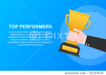 Top Performers. Website template designs. Vector - Stock Illustration ...
