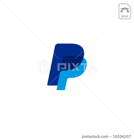 paypal icon or logo vector design illustration - Stock Illustration ...