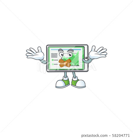 Silent up chart horizontal table on white... - Stock Illustration ...