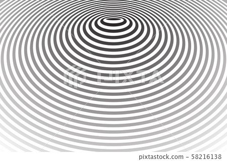 Concentric rings pattern. Circle lines texture. - Stock Illustration ...