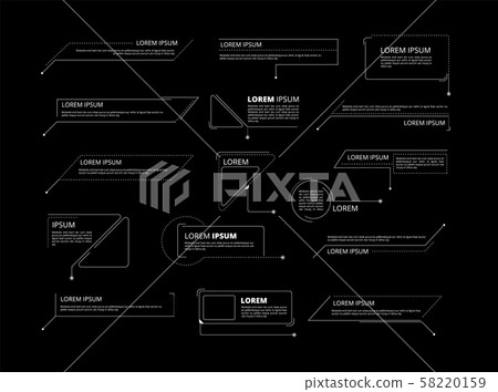 Callouts text. Title call out labels technology... - Stock Illustration ...
