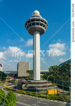 Singapore Changi International Airport Control... - Stock Photo ...