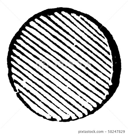 Roundlet Pome have cross line pattern, vintage - Stock Illustration ...
