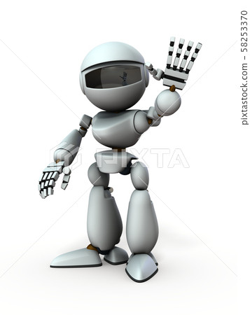 AI robot waving here - Stock Illustration [58253370] - PIXTA