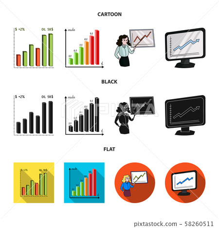 Vector illustration of diagram and statistic... - Stock Illustration ...