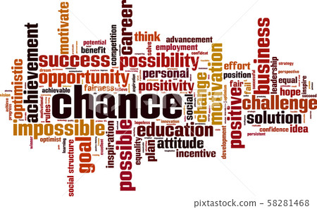 Chance word cloud - Stock Illustration [58281468] - PIXTA
