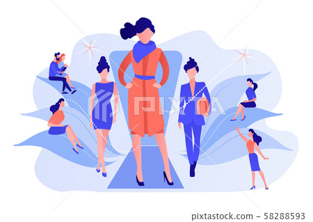Fashion week concept vector illustration. - Stock Illustration ...