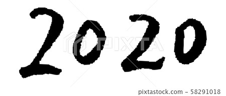 [Calligraphy] 2020 - Stock Illustration [58291018] - PIXTA
