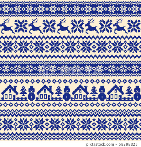 Nordic Border Pattern, - Stock Illustration [58298823] - PIXTA