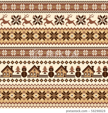 Nordic Border Pattern, - Stock Illustration [58298828] - PIXTA