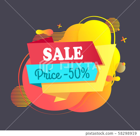 Promotion Poster, Sale and Price Discount Vector - Stock Illustration ...