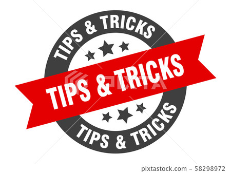 tips & tricks sign. tips & tricks black-red round - Stock Illustration ...