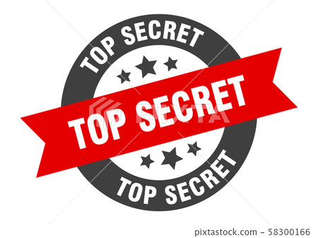 top secret sign. top secret black-red round ribbon-插圖素材 [58300166 ...