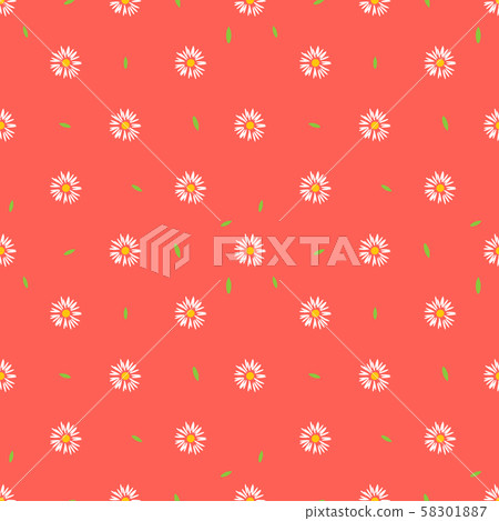 Flower seamless pattern background. Vector... - Stock Illustration ...