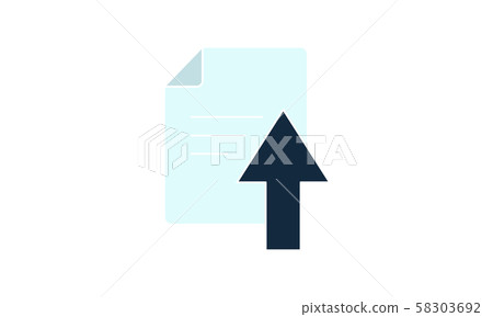 Document, file, send icon vector, illustration... - Stock Illustration ...