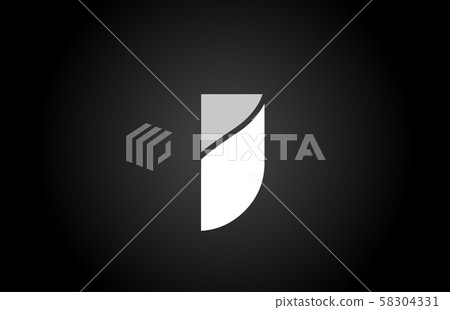 black and white I letter logo alphabet for icon - Stock Illustration ...