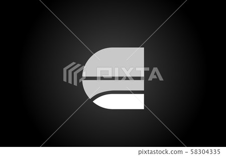 black and white E letter logo alphabet for icon - Stock Illustration ...