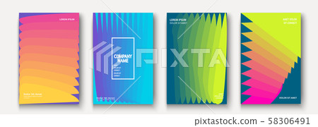 Trendy cool minimalist abstract modern covers neon - Stock Illustration ...