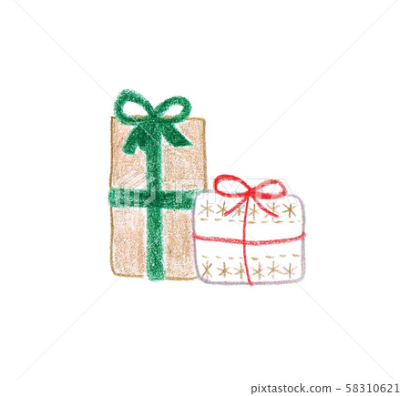 Present color pencil drawing - Stock Illustration [58310621] - PIXTA