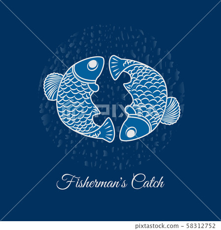 Two fish vector - Stock Illustration [58312752] - PIXTA