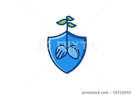 shield, tree protector logo - Stock Illustration [58328850] - PIXTA