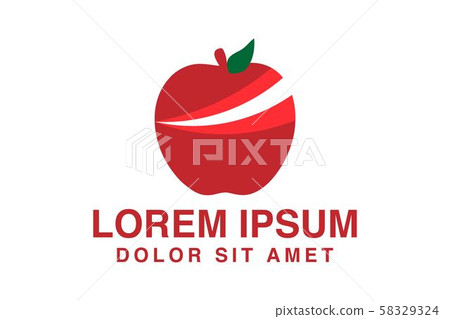 Red Apple Logo Designs Inspiration, Vector - Stock Illustration ...