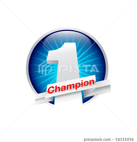 Number one champion icon Used in various... - Stock Illustration ...