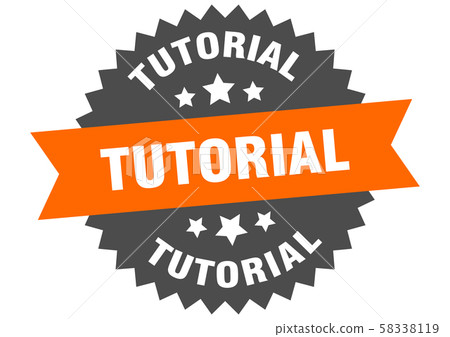 tutorial sign. tutorial orange-black circular band - Stock Illustration ...