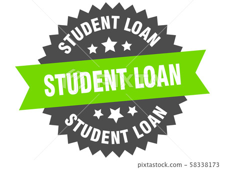 student loan sign. student loan green-black - Stock Illustration ...