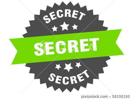 secret sign. secret green-black circular band - Stock Illustration ...