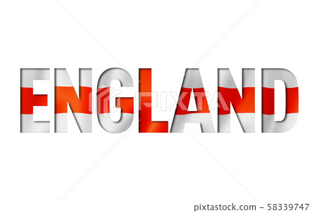 english flag text font - Stock Illustration [58339747] - PIXTA