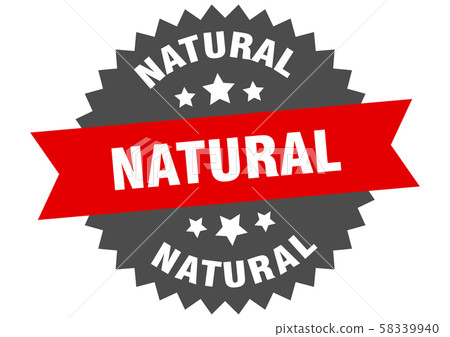 natural sign. natural red-black circular band - Stock Illustration ...