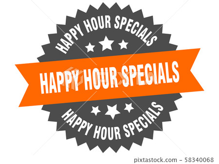 happy hour specials sign. happy hour specials - Stock Illustration ...