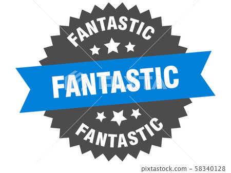 fantastic sign. fantastic blue-black circular band - Stock Illustration ...