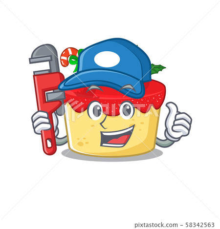 Plumber christmas cookies isolated with the... - Stock Illustration ...